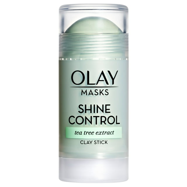 Olay Shine Control Clay Face Mask Stick with Tea Tree Extract, Oil ...