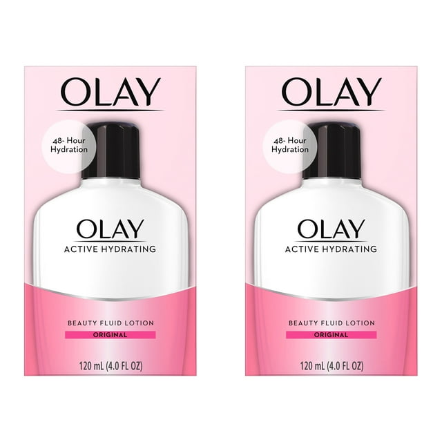 Olay Active Hydrating Beauty Fluid Lotion Original Facial Moisturizer