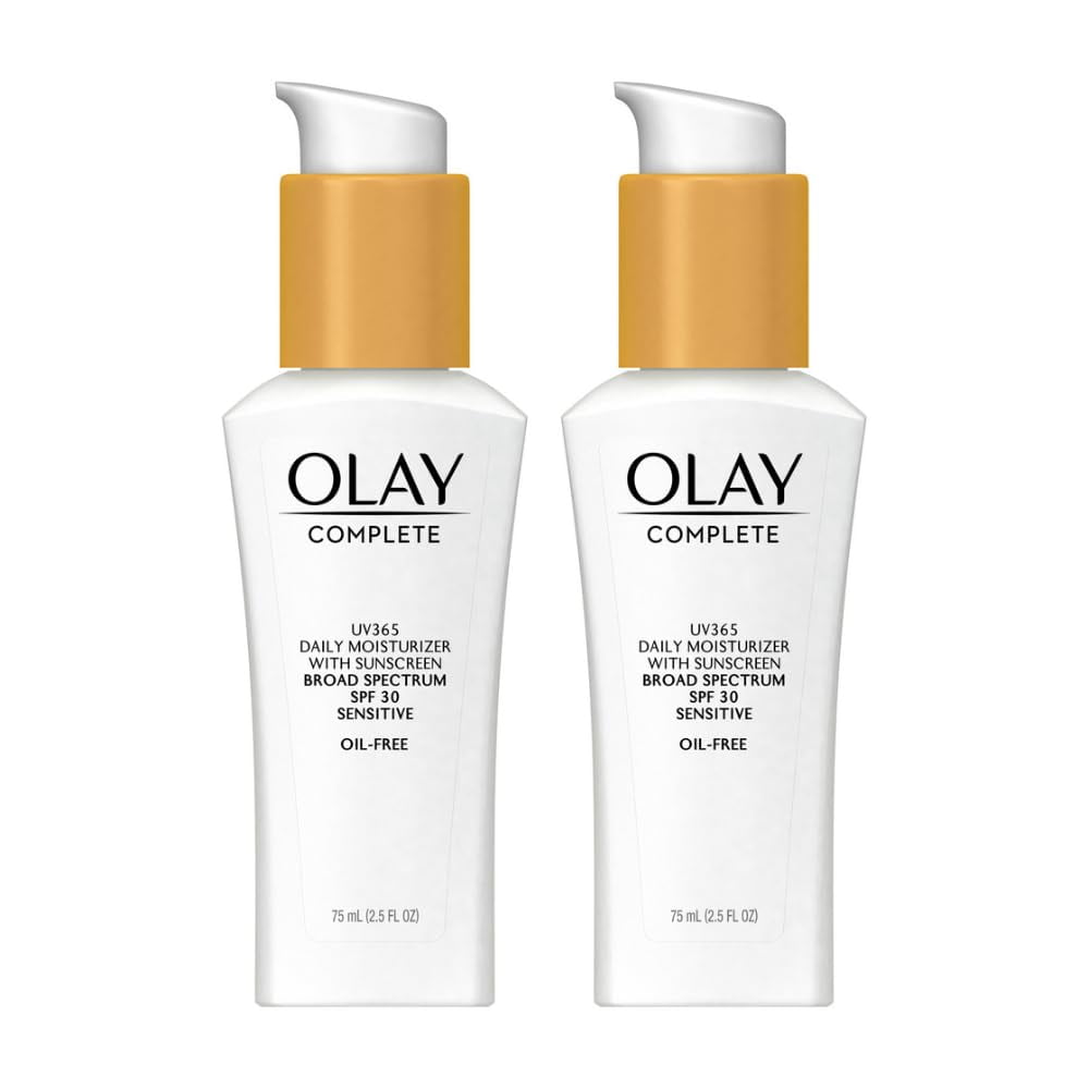 Olay Complete Daily Defense Face Moisturizer SPF 30, Sensitive Skin, 2. ...