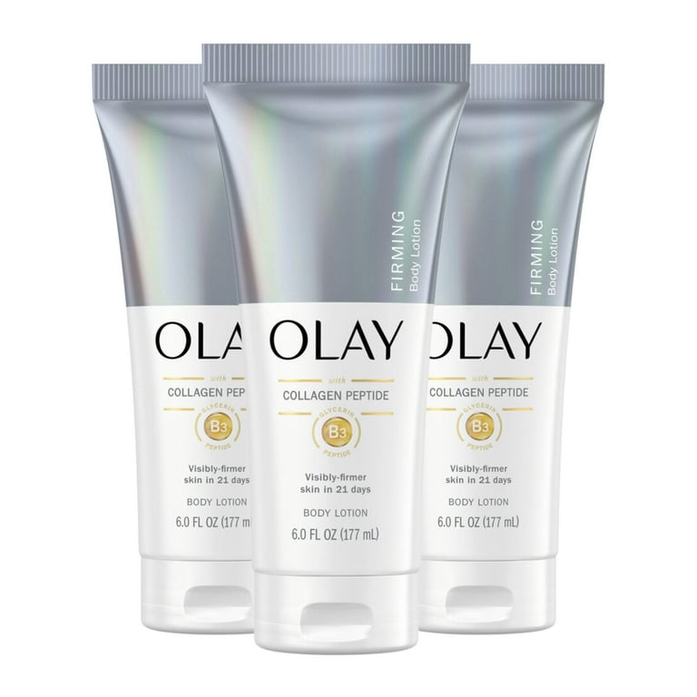 Olay Firming Hydrating Hand Body Lotion Collagen 6 Fl Oz Pack of 3 Unisex Walmart