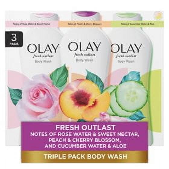 Olay Fresh Outlast Body Wash with Vitamin B3 Complex, 23.6 fl. oz., 3 count.pack of 2 - Walmart.com