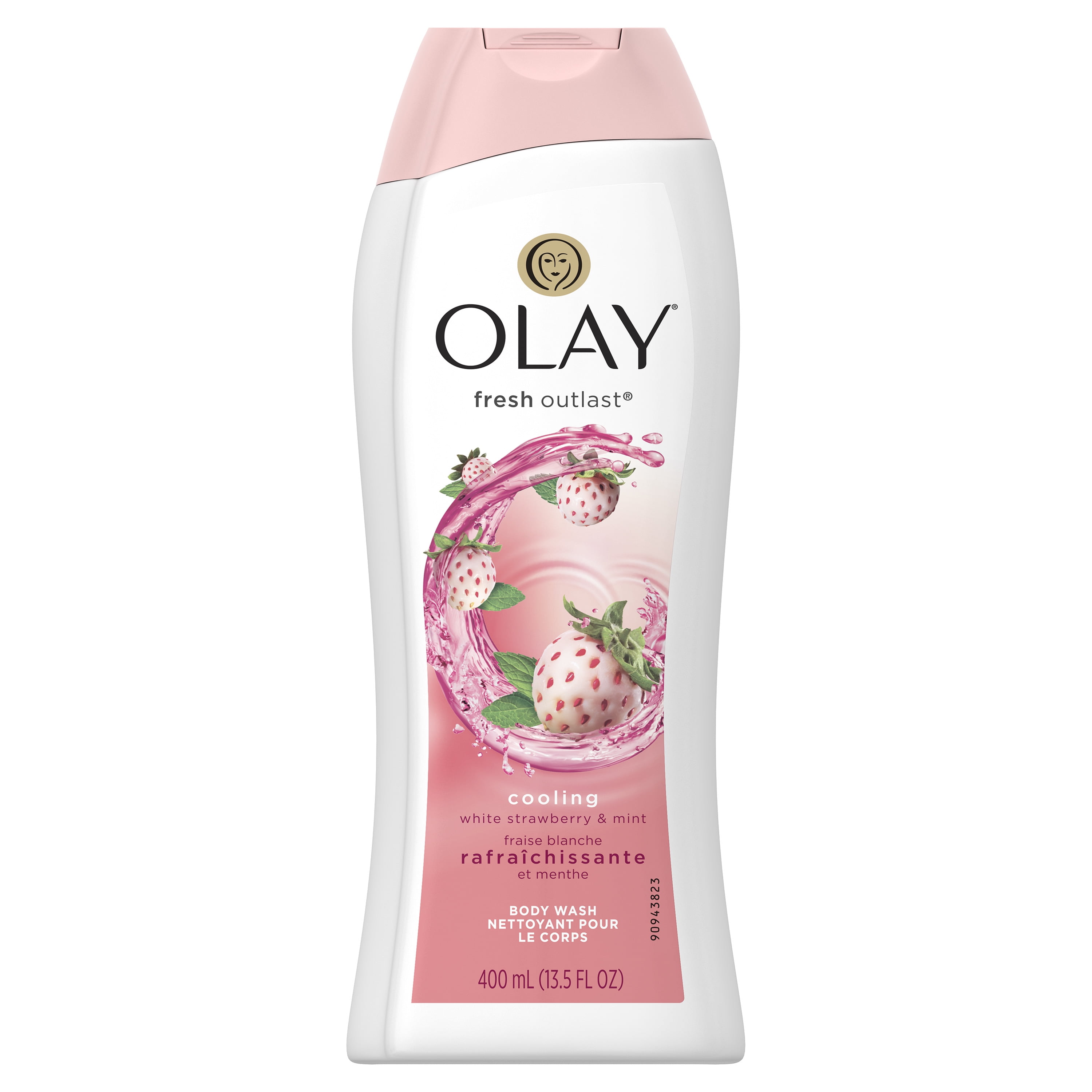 Olay Fresh Outlast Cooling White Strawberry & Mint Body Wash 13.5 oz ...