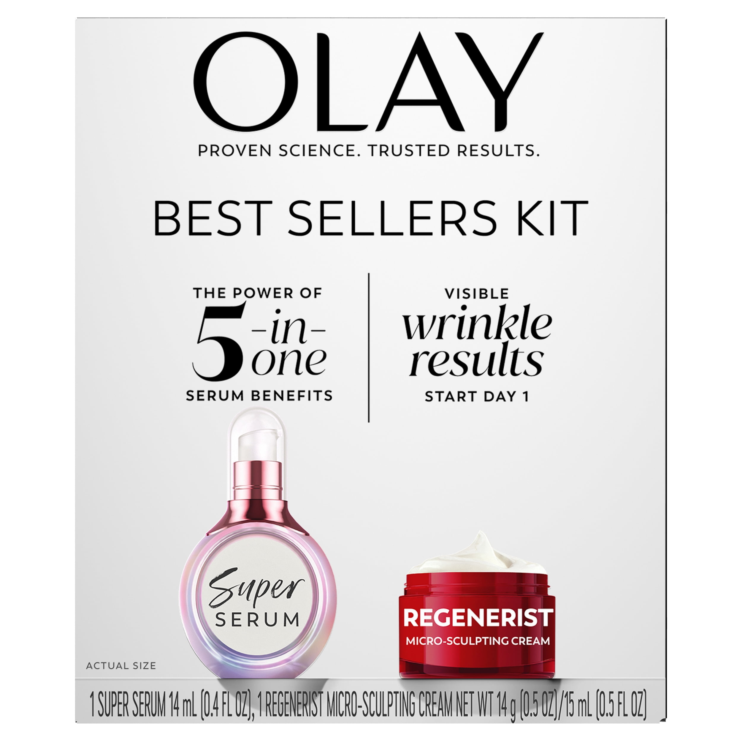 Olay Best Sellers Kit with Super Serum .4 fl oz and Regenerist Micro ...