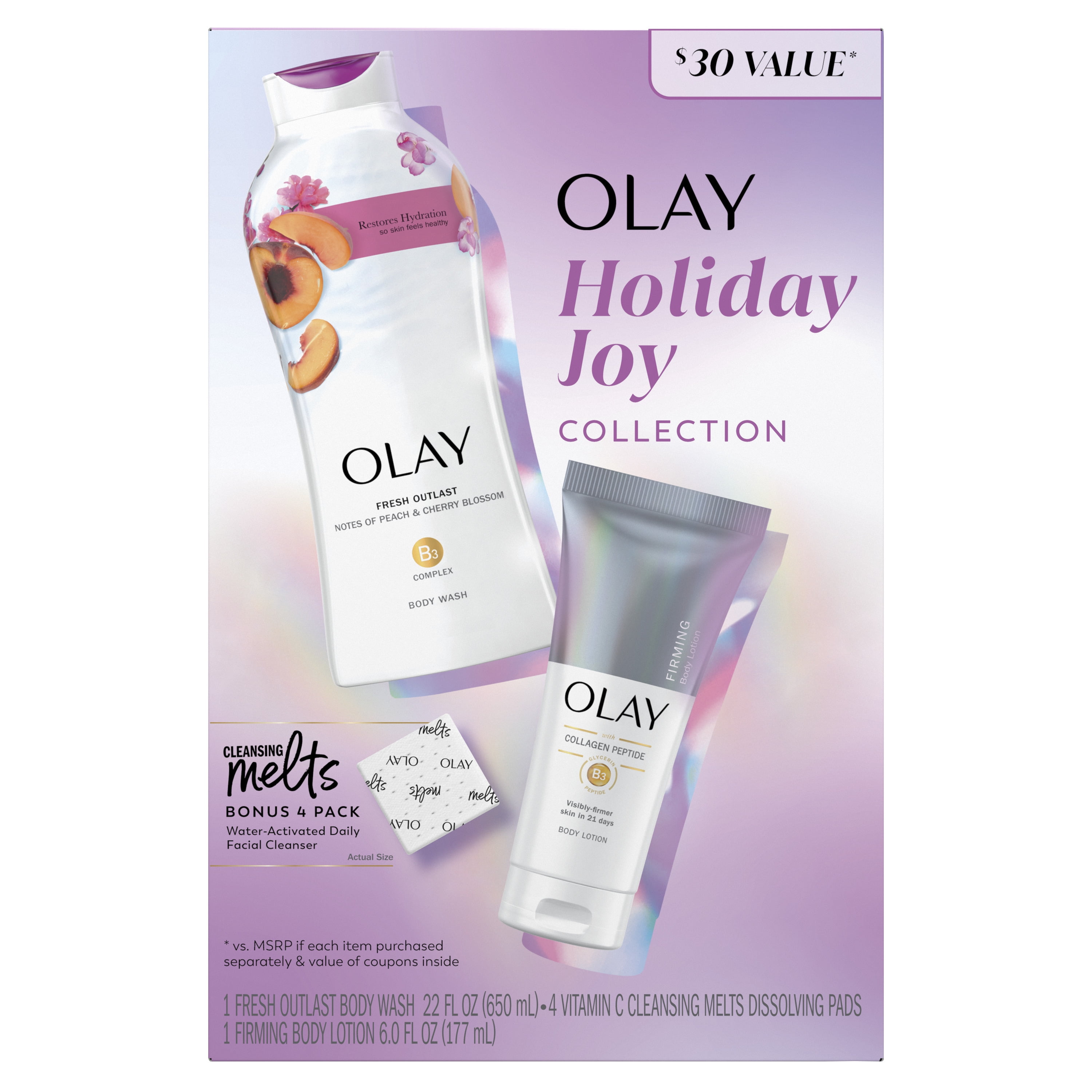($30 Value) Olay Joy Holiday Gift Pack with Body Wash, Hand and Body ...