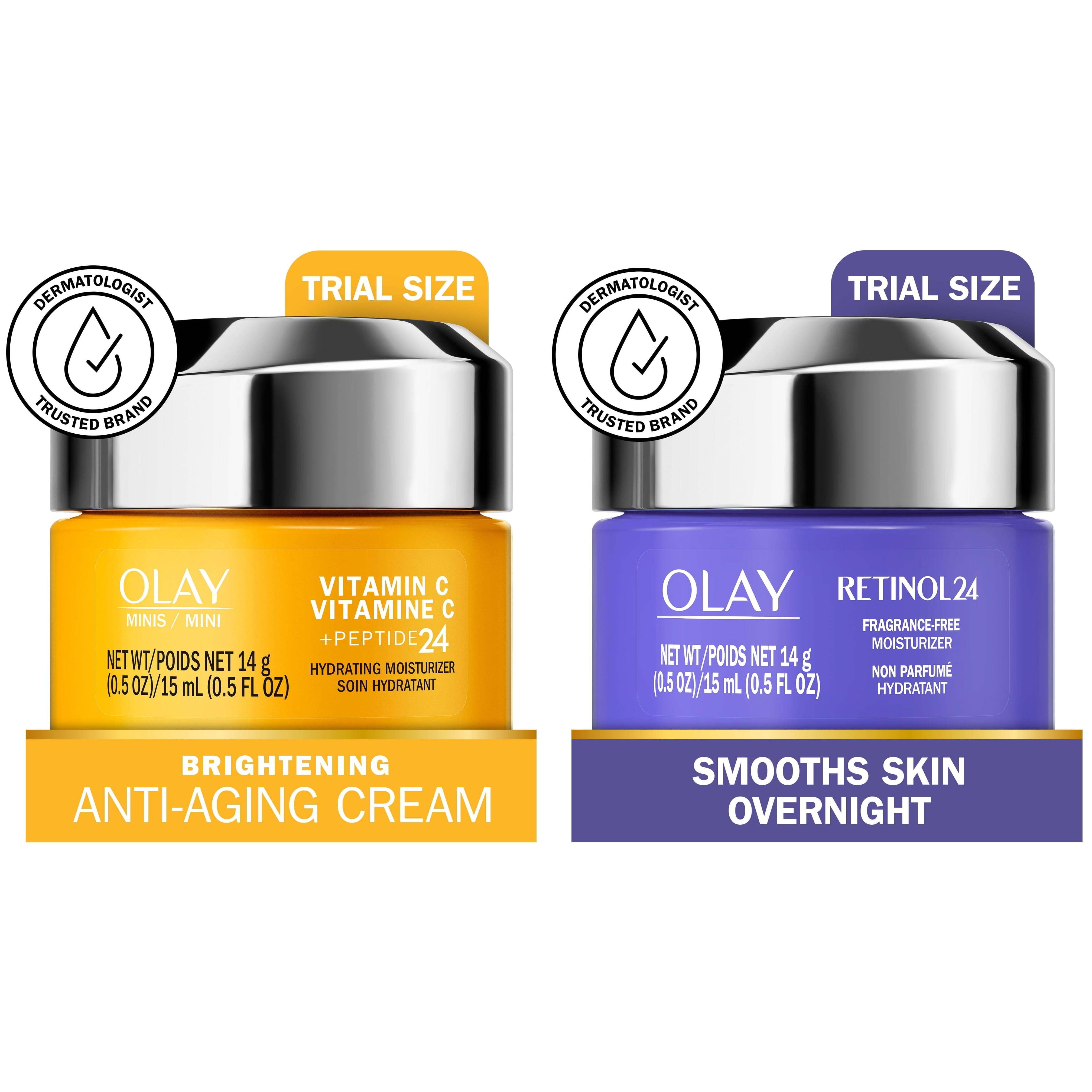 Olay Facial Moisturizer Skin Care Bundle, Mini Day and Night ...