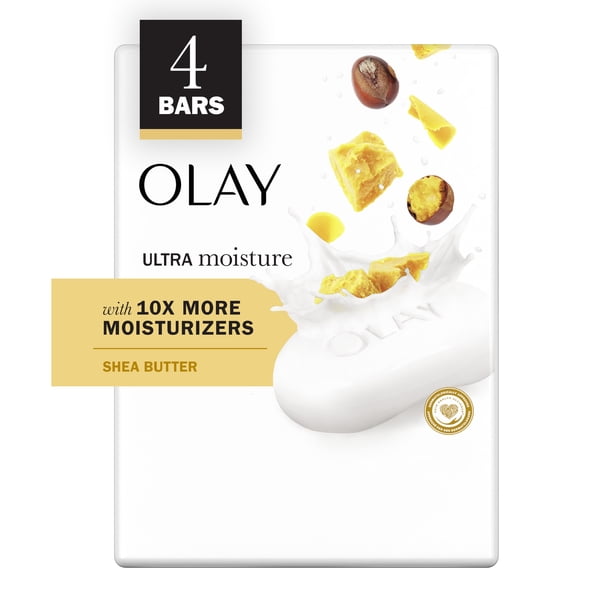 Olay Moisture Outlast Ultra Moisture Shea Butter Beauty Soap Bar 3.75 ...