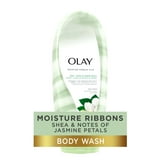 Olay Moisture Ribbons Body Wash with Shea and Notes of Jasmine Petals ...