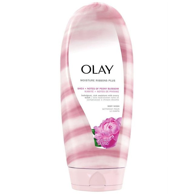 Olay Moisture Ribbons Plus Body Wash Shea Butter + Peony Blossom 18.0fl ...