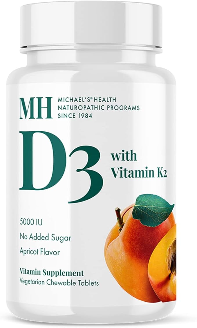 MICHAEL'S Health Naturopathic Programs Vitamin D3 with K2 - 90 Chewable ...