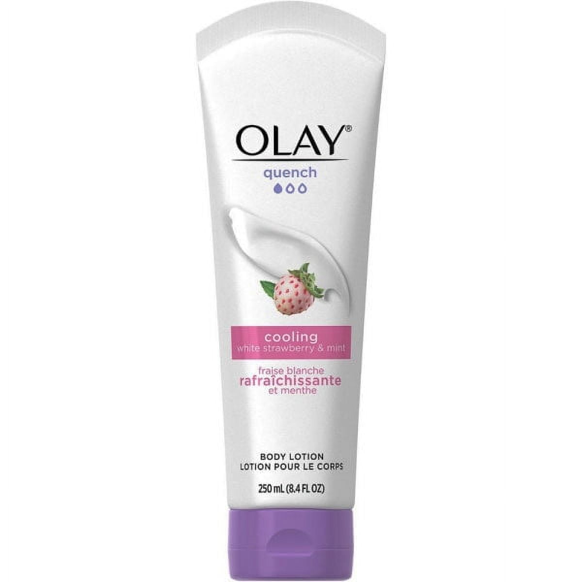 Olay Quench Cooling White Strawberry & Mint Body Lotion, 8.4 fl oz ...