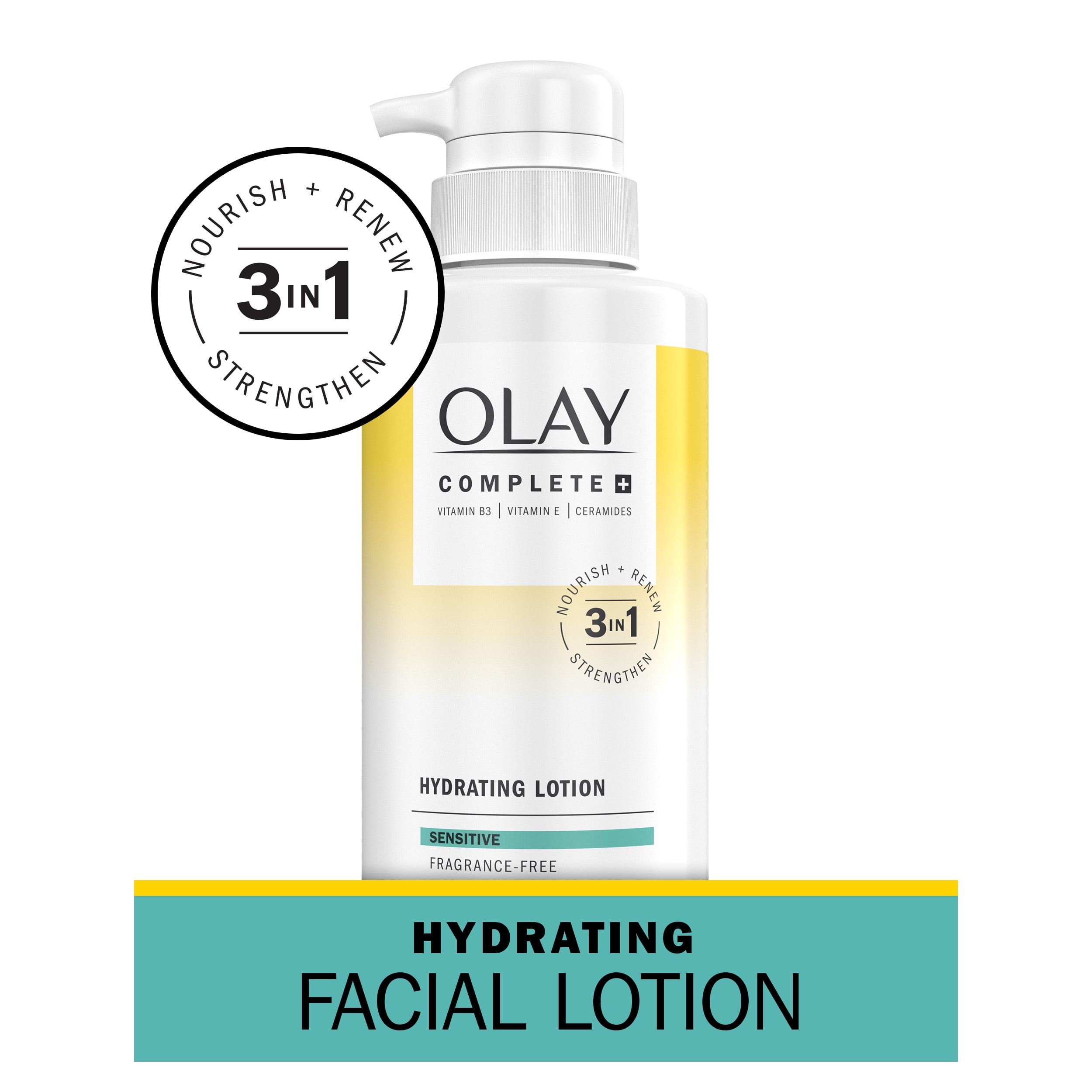 Olay Skin Care Complete + Hydrating Lotion, Facial & Body Moisturizer ...