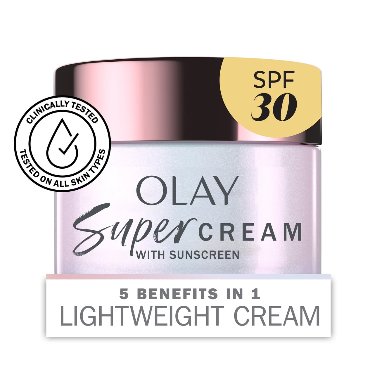 Olay Face Cream Super Serum Cream Face Moisturizer SPF 30, Mini Trial Size, 15 mL - Walmart.com