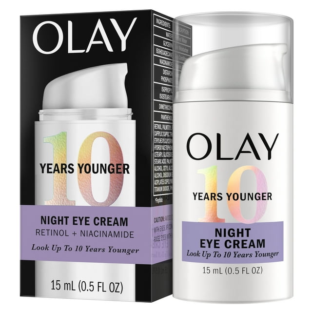 Olay Skincare 10 Years Younger Night Eye Cream Retinol + Niacinamide 0. ...
