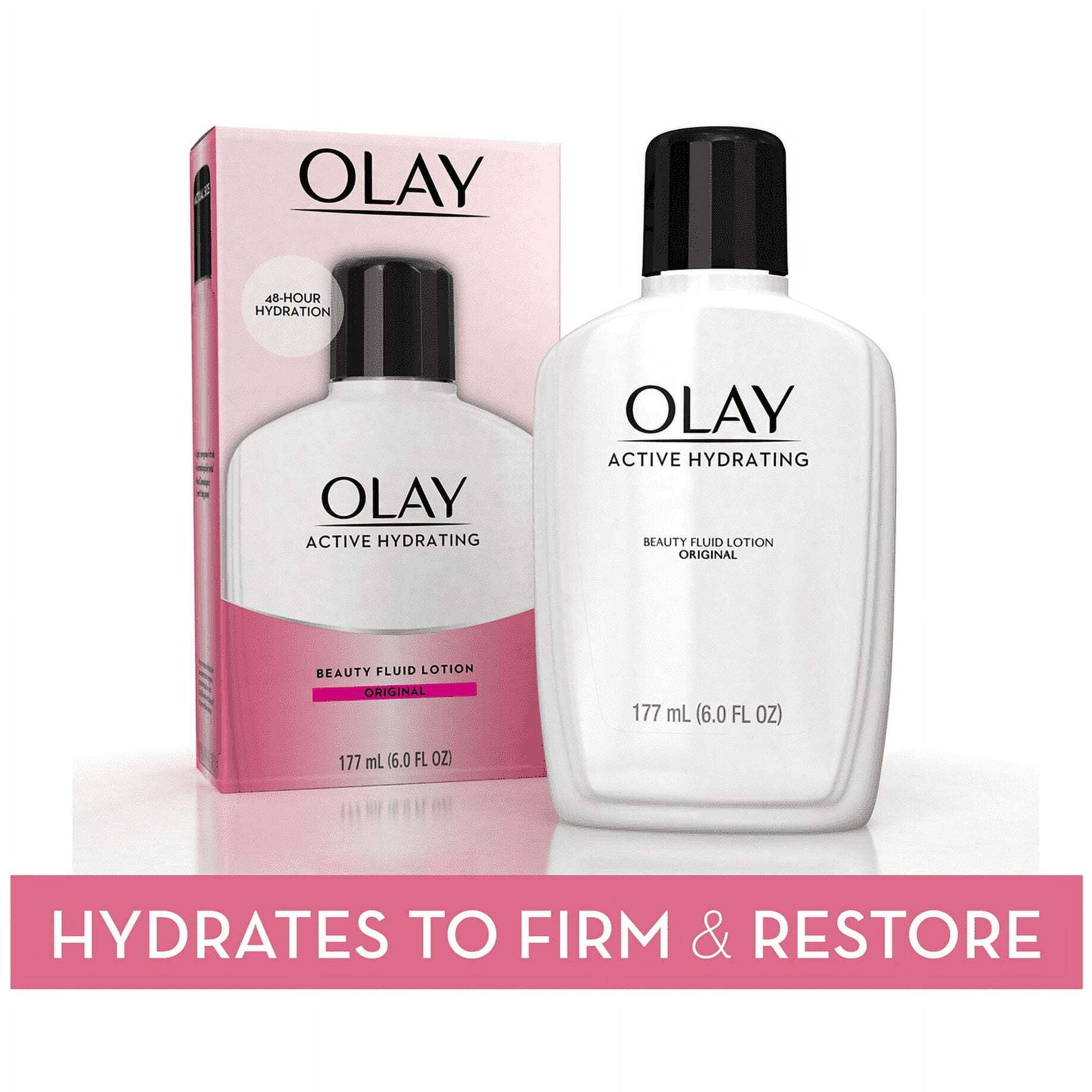 Olay Facial Lotion, Active Hydrating Beauty Facial Moisturizing Lotion, 6 fl oz - Walmart ...