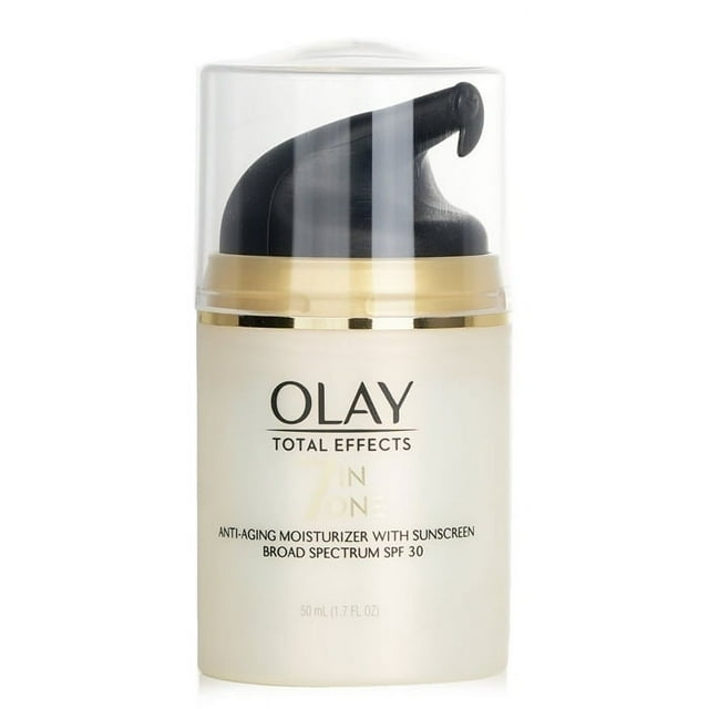 Olay Total Effects Advanced 7 in 1 Anti-Aging Face Cream Moisturizer with Sunscreen SPF 30, 50ml ...