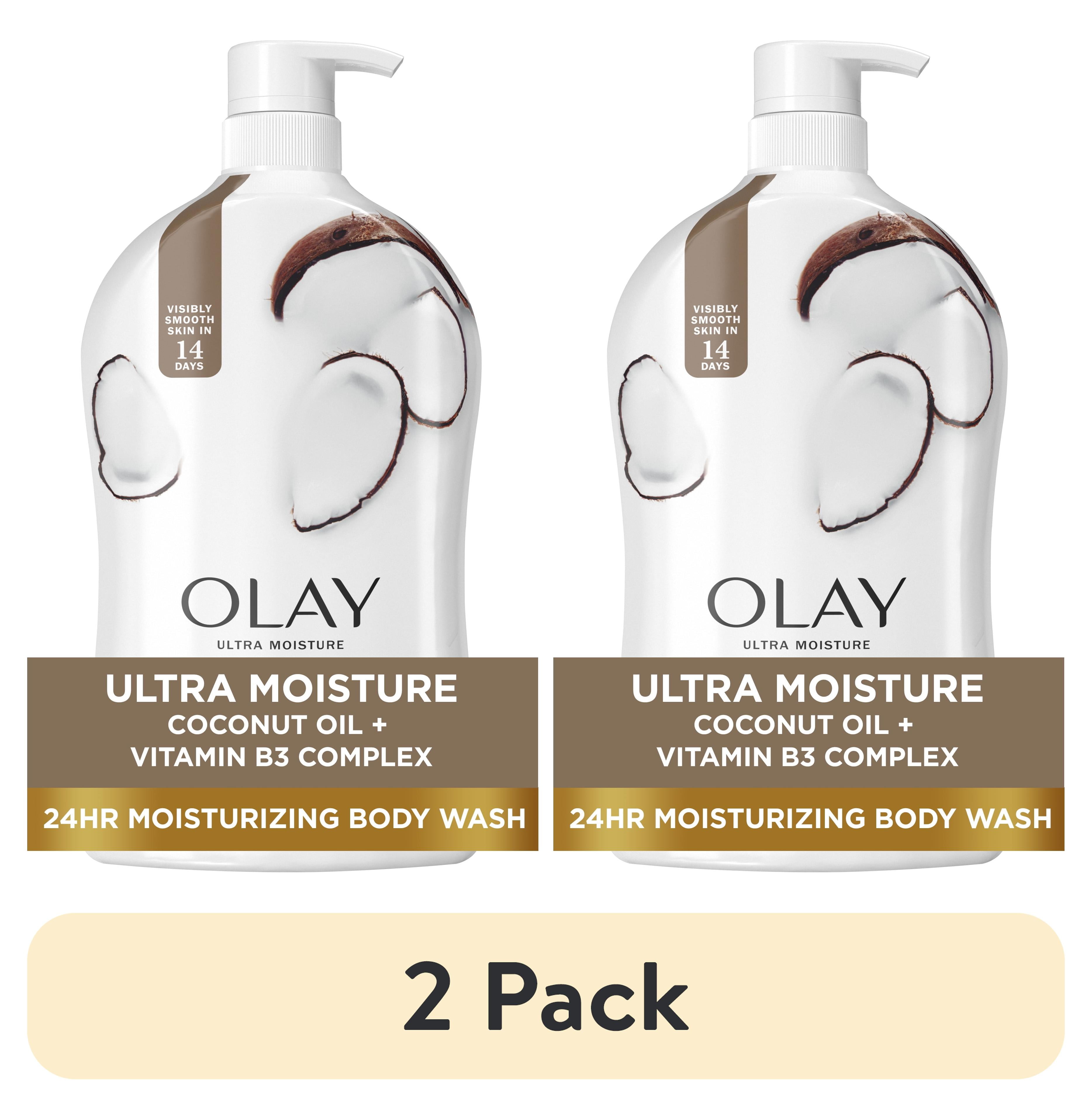 (2 pack) Olay Ultra Moisture Body Wash with Coconut Oil, 33 fl oz (1 ...