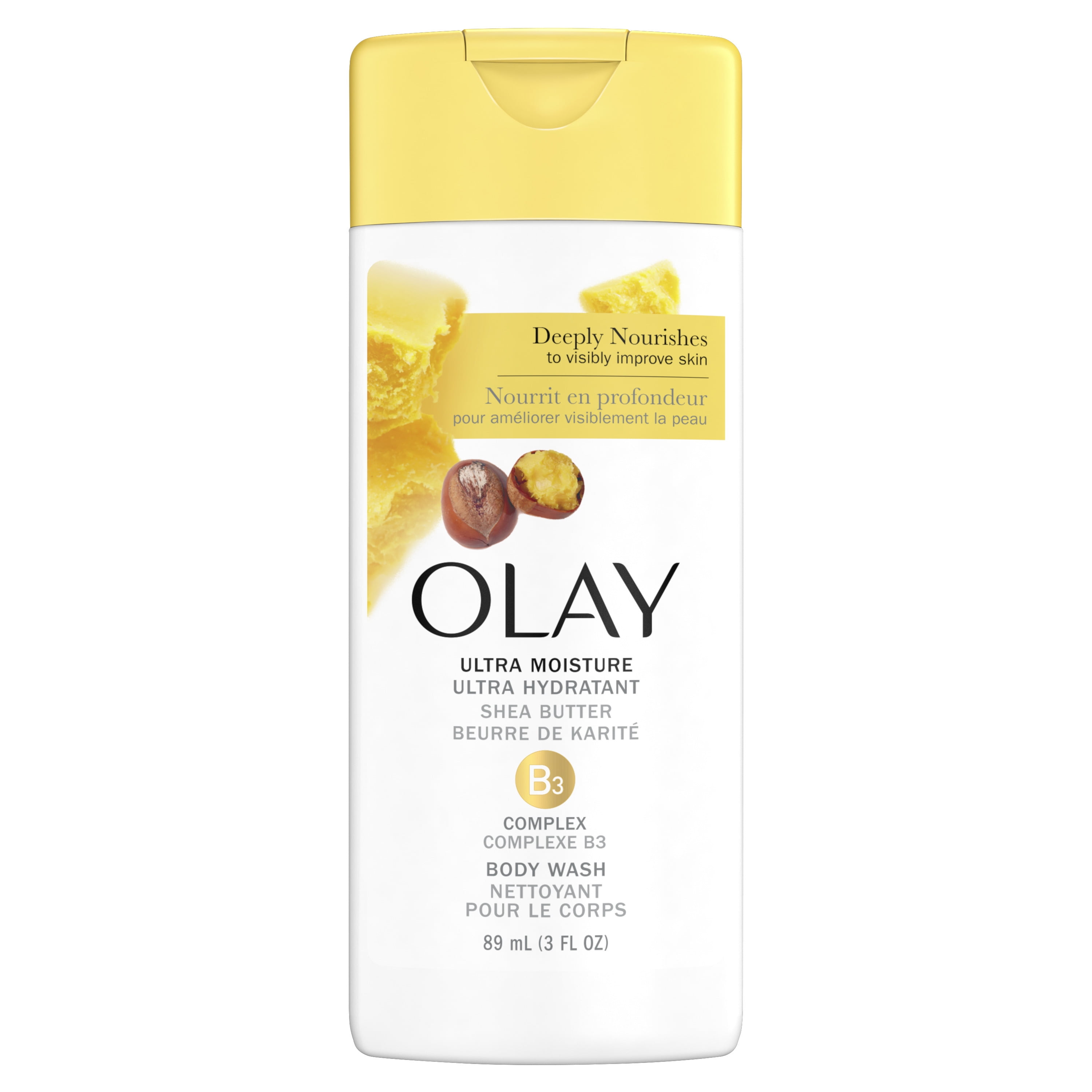 Olay Ultra Moisture Body Wash with Shea Butter, All Skin Types, 3 fl oz ...