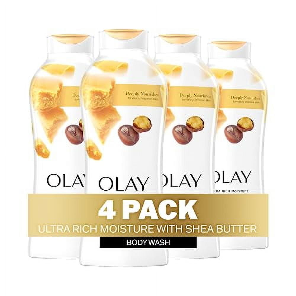 Olay Ultra Rich Moisture Body Wash with Shea Butter, 22 Fl oz (Pack of ...