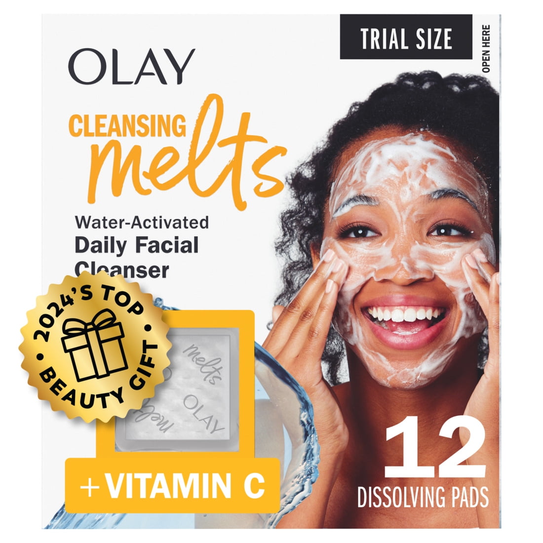 Olay Vitamin C Cleansing Melts, Foaming Face Wash for All Skin Types ...