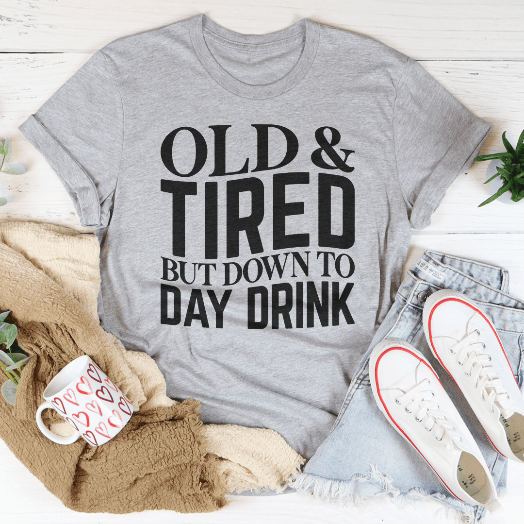 Old And Tired Tee Black Heather S Peachy Sunday T-Shirt - Walmart.com