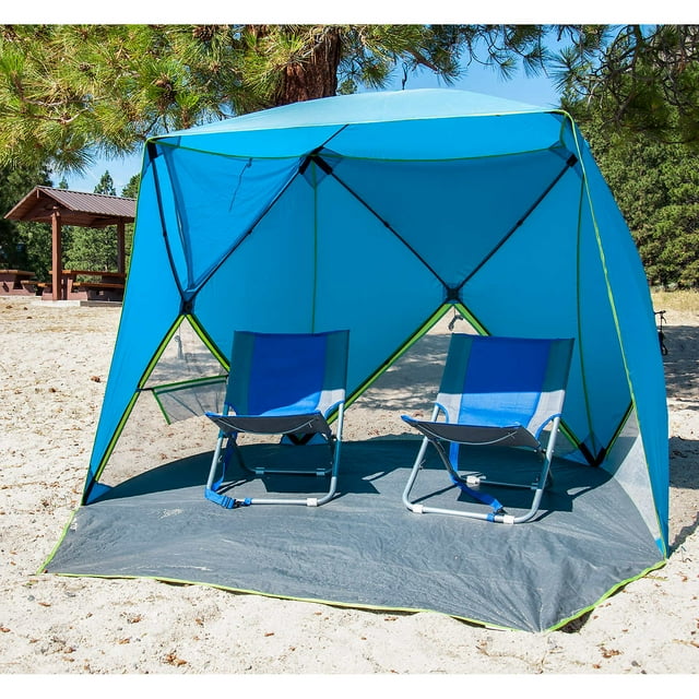 Old Bahama Bay Portable Beach Tent: Pop Up Shade Canopy Shelter ...
