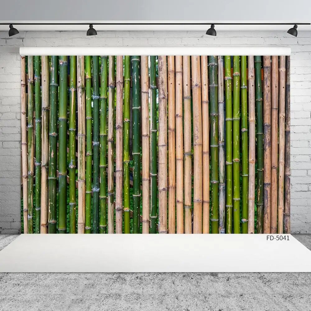 Old Bamboo Wooden Wall Texture Vinyl Backdrops Baby Newborn Portrait ...