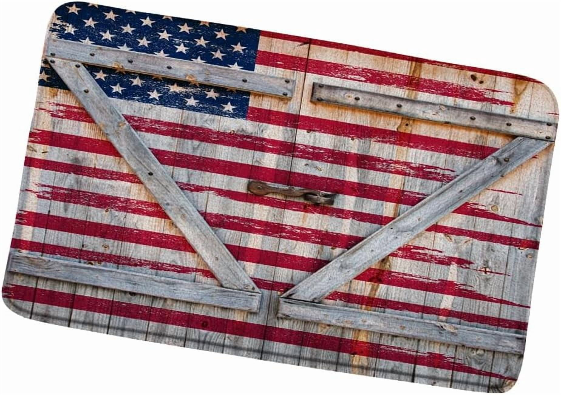 Old Barn Door Bath Mat Vintage Rustic Wooden Farm House Garage Door ...