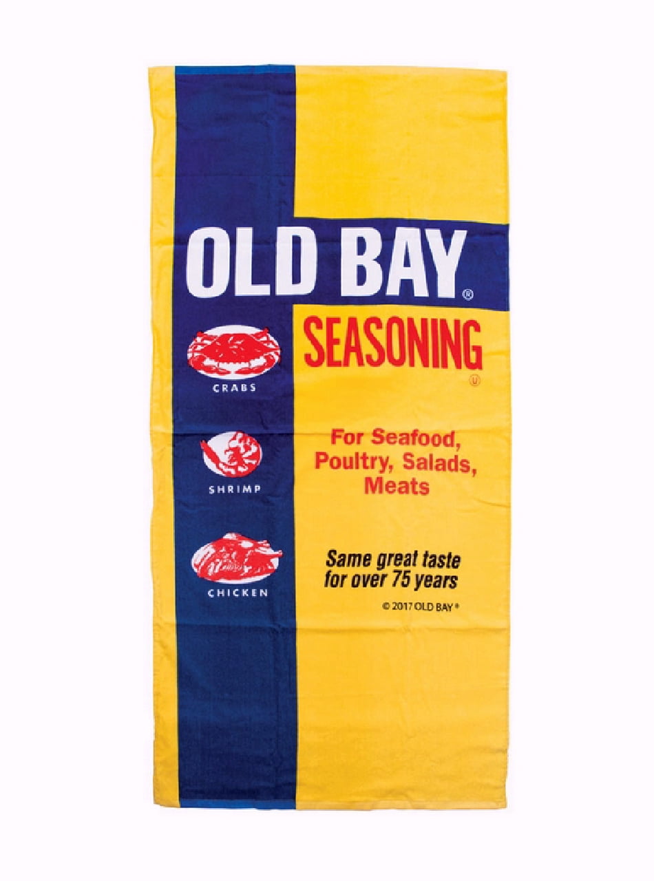 Old Bay Seafood Seasoning Faded Logo Beach Towel - Walmart.com