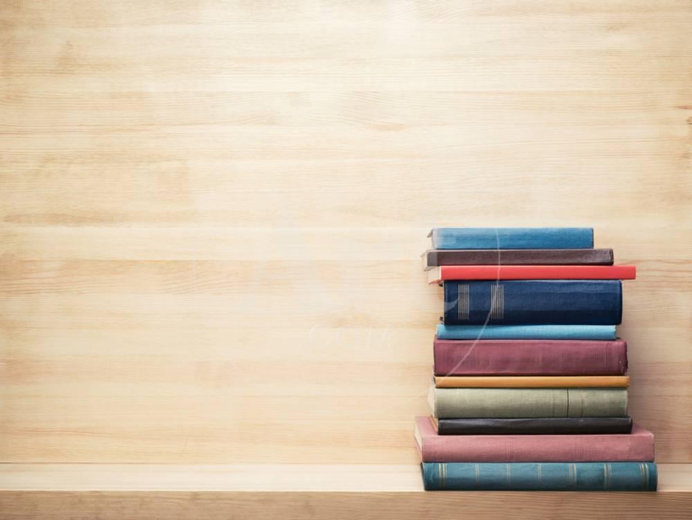 Old Books on a Wooden Shelf, Unframed Photographic Print Wall Art by ...