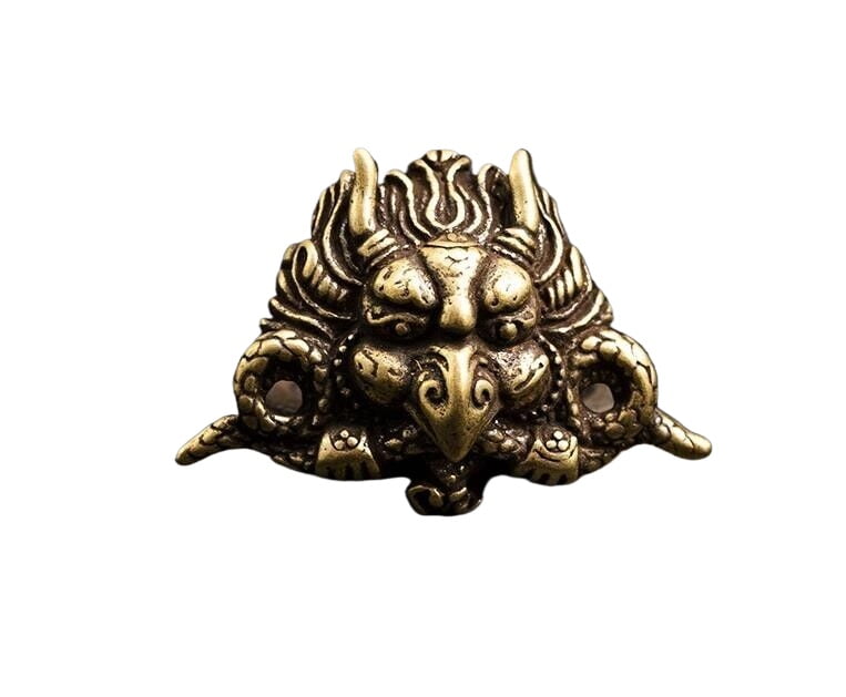 Old Brass Handmade Bird Head Garuda Statue Figure Antique Ornament Rare ...