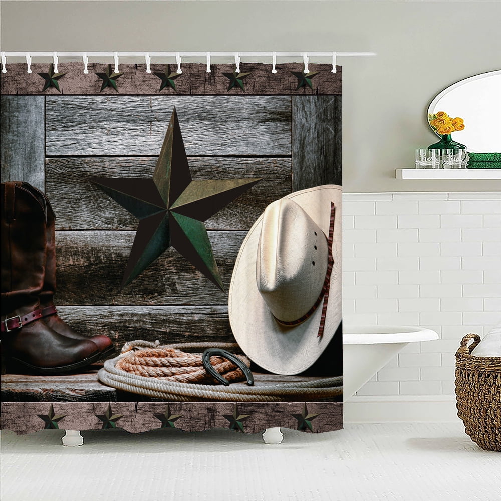 Old Brick Wall Shower Curtains Bathroom Curtain for Home ration ...