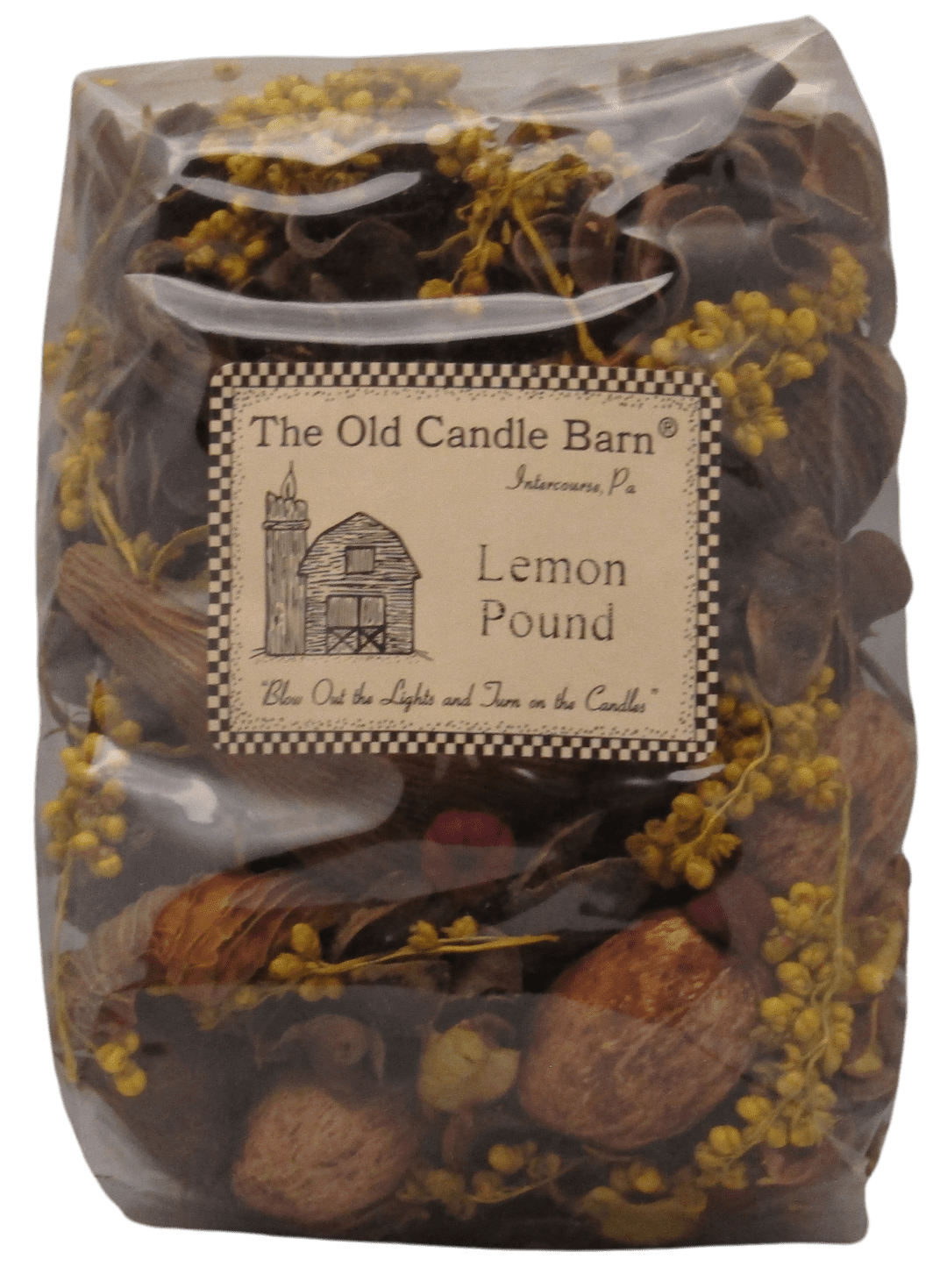 Old Candle Barn Lemon Pound Potpourri, 4 Cup Bag, Citrus Scented Home ...