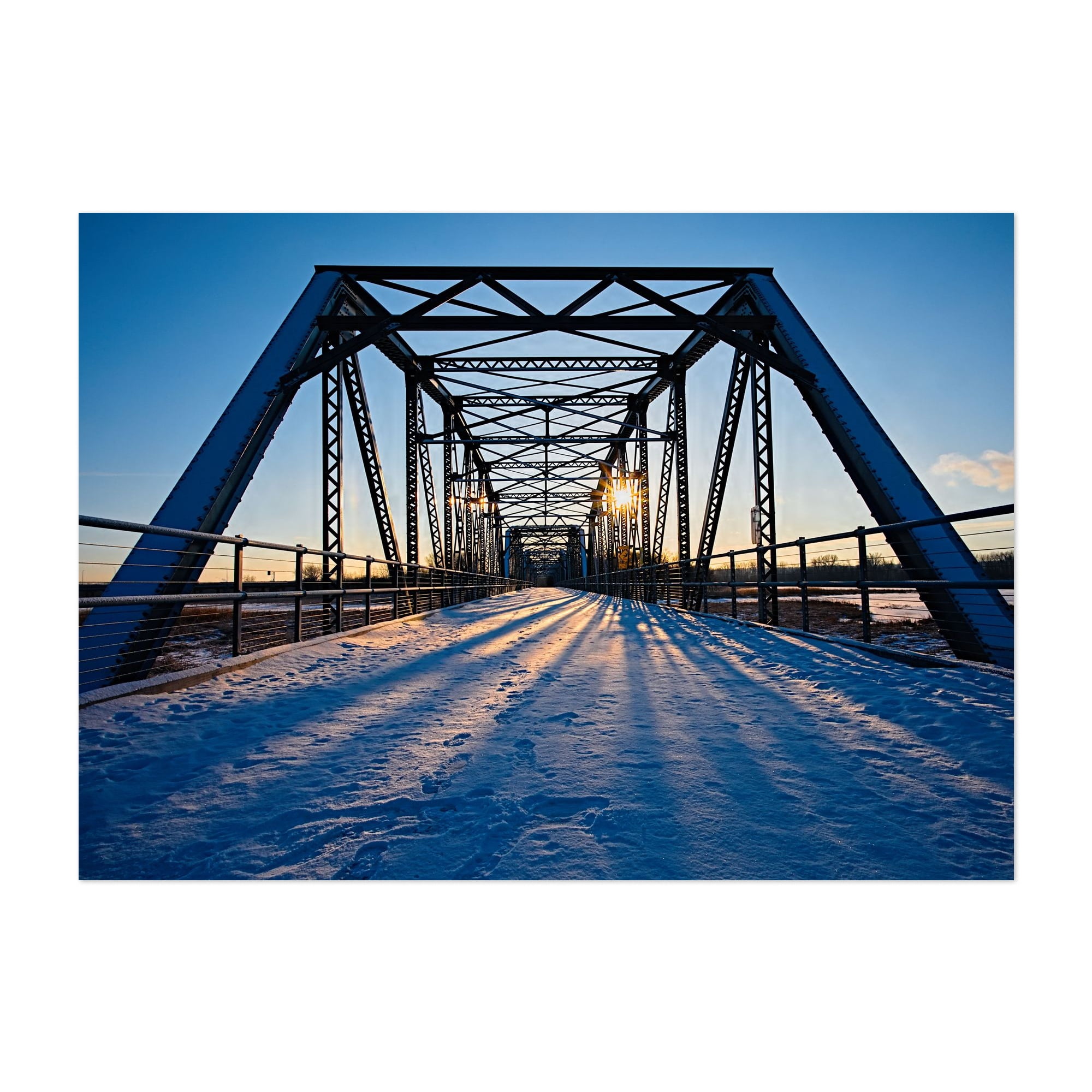 Old Cedar Avenue Bridge - Photography Bridge Winter Snow Architecture ...