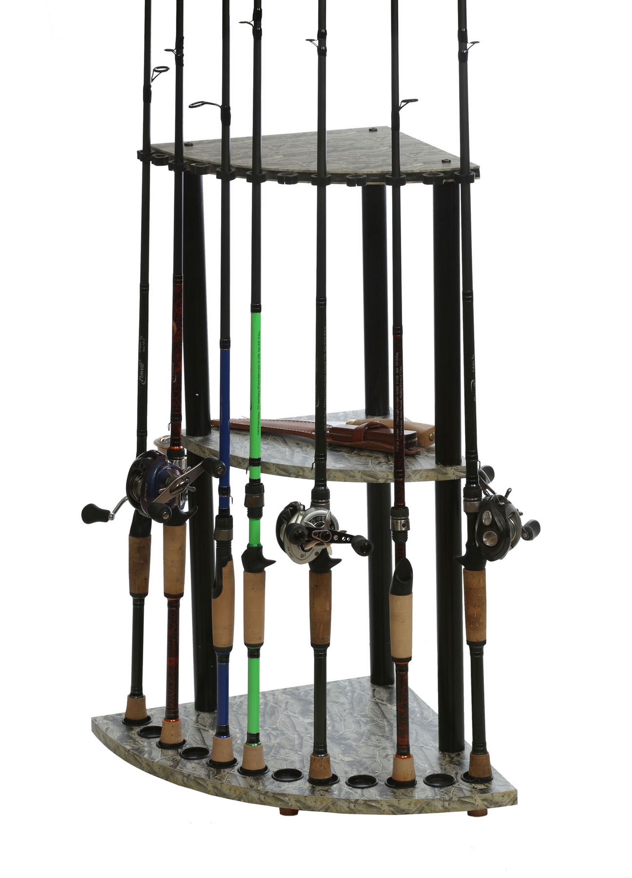 Old Cedar Outfitters Camo Corner Rod Rack w/Shelf - Walmart.com