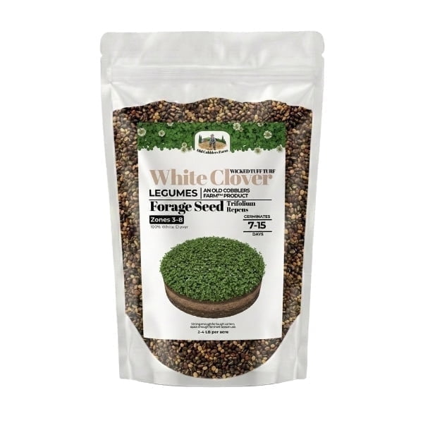 Old Cobblers Farm™ Wicked Tuff Turf White Clover (Legumes) (5 lbs | 10 ...