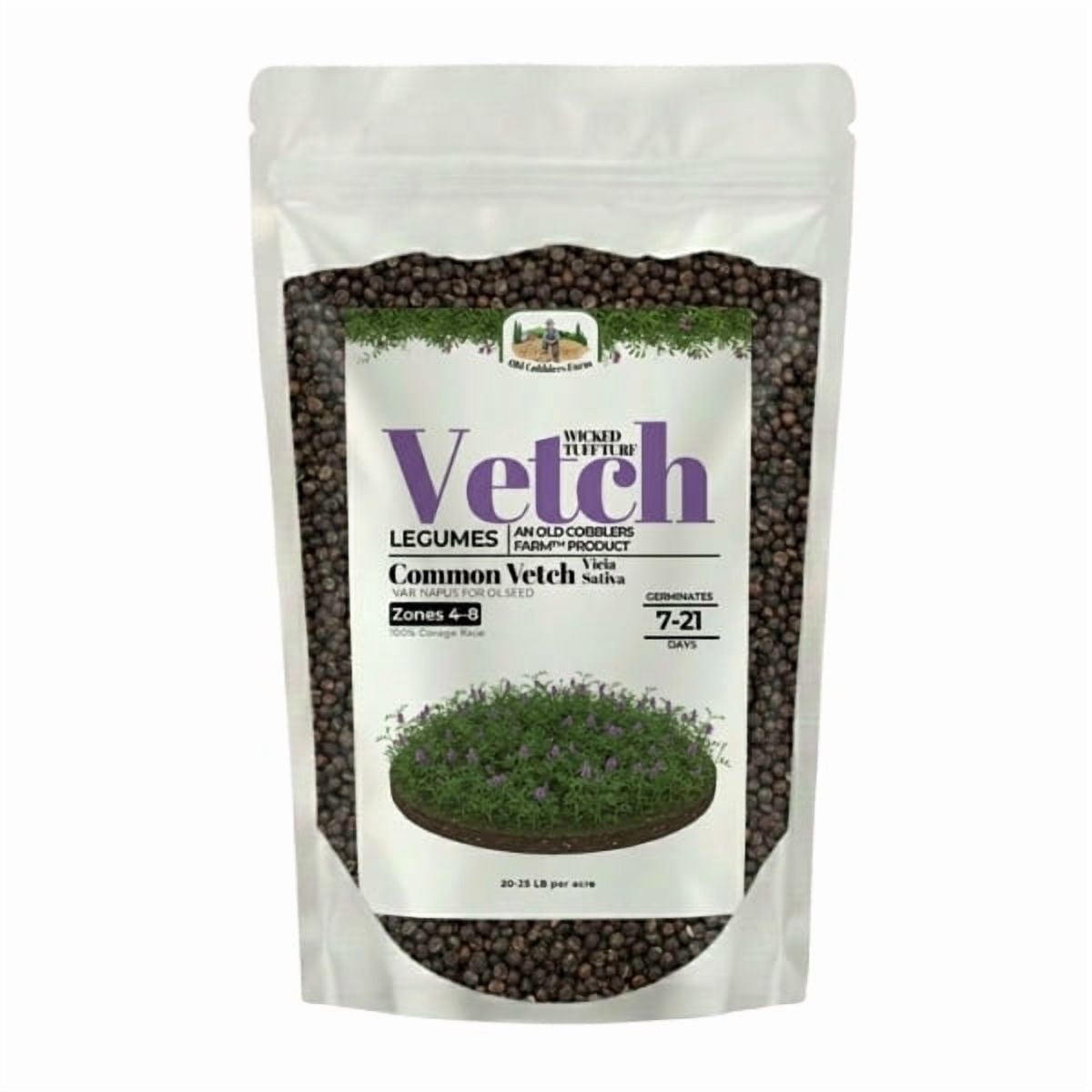 Old Cobblers Farm™ Wicked Tuff Turf Vetch (Legumes)(Vicia sativa) (5lbs ...