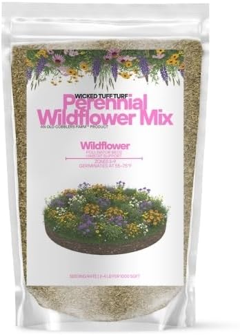 Old Cobblers Farm™ Wicked Tuff Turf Perennial Wildflower Mix - Durable ...