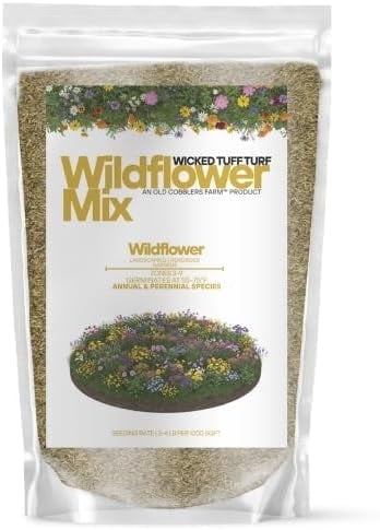 Old Cobblers Farm™ Wicked Tuff Turf Wildflower Mix (Annual & Perennial Species) – Low ...