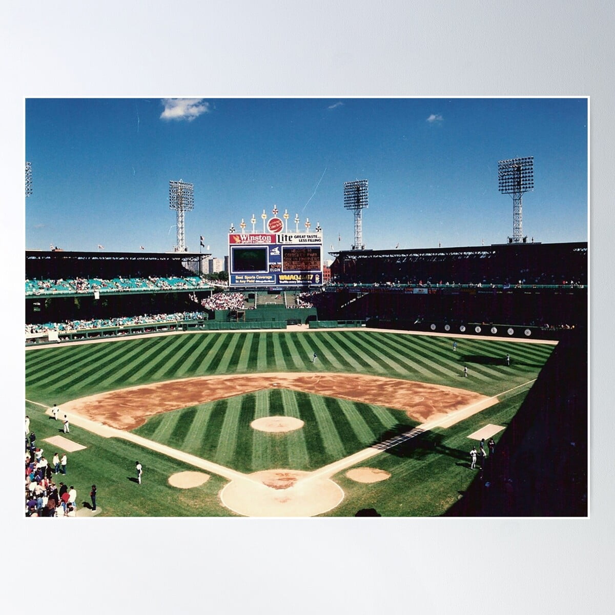 Old Comiskey Park, Chicago Baseball Stadium, Old Ballparks, Old Stadiums, Outfield Scoreboard ...