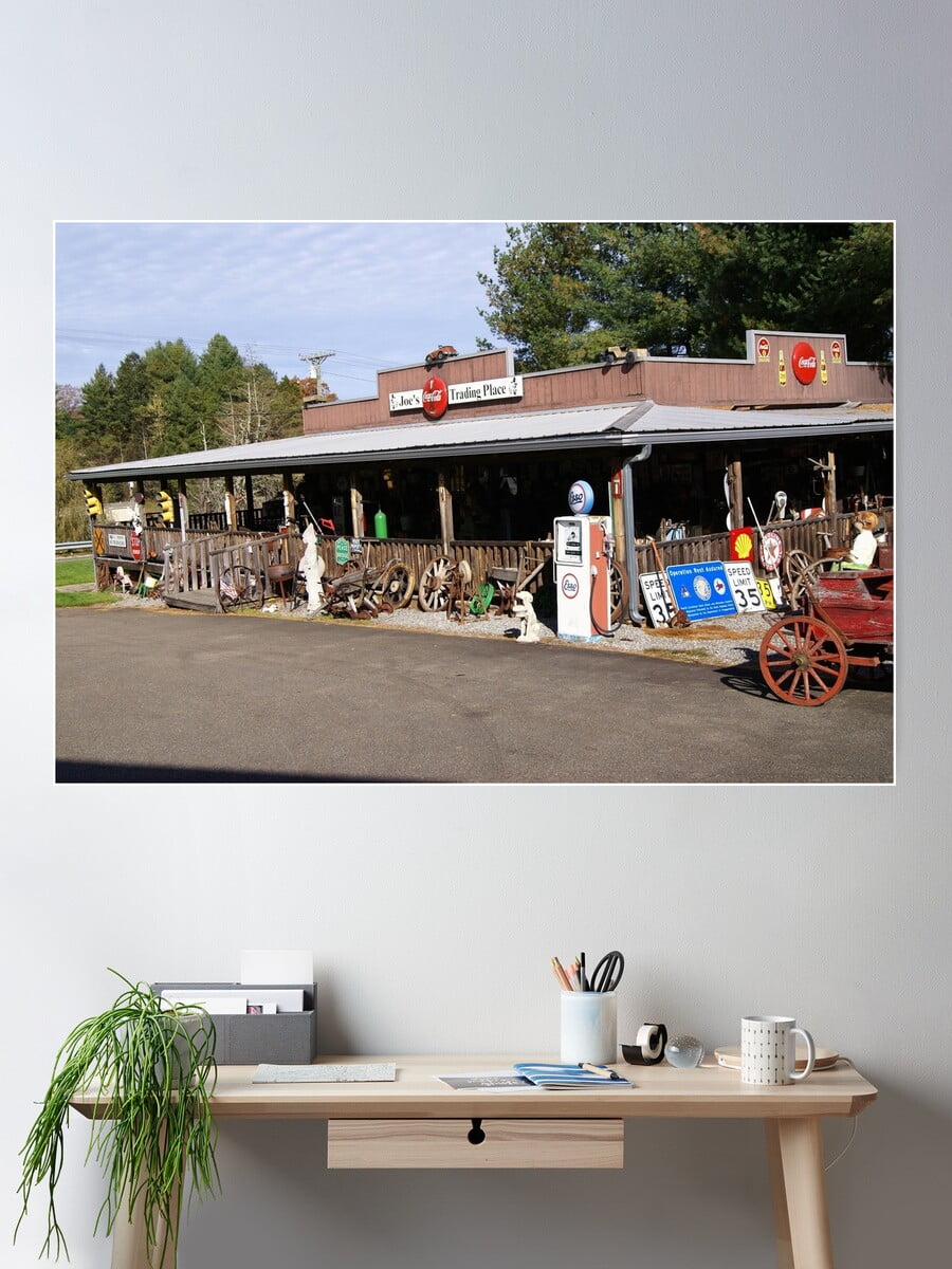 Old Country Store In The Mountains Poster Wall Art, Modern Wall Decor ...