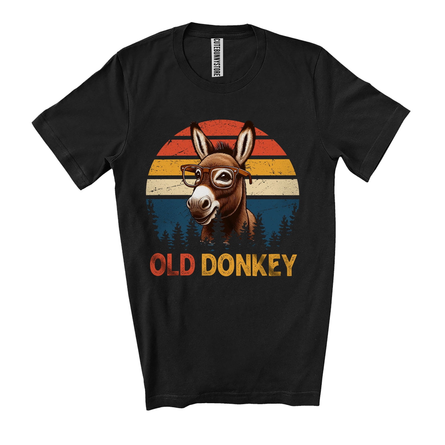 Old Donkey; Humorous Retirement Retired Donkey Glasses; Farm Farmer ...