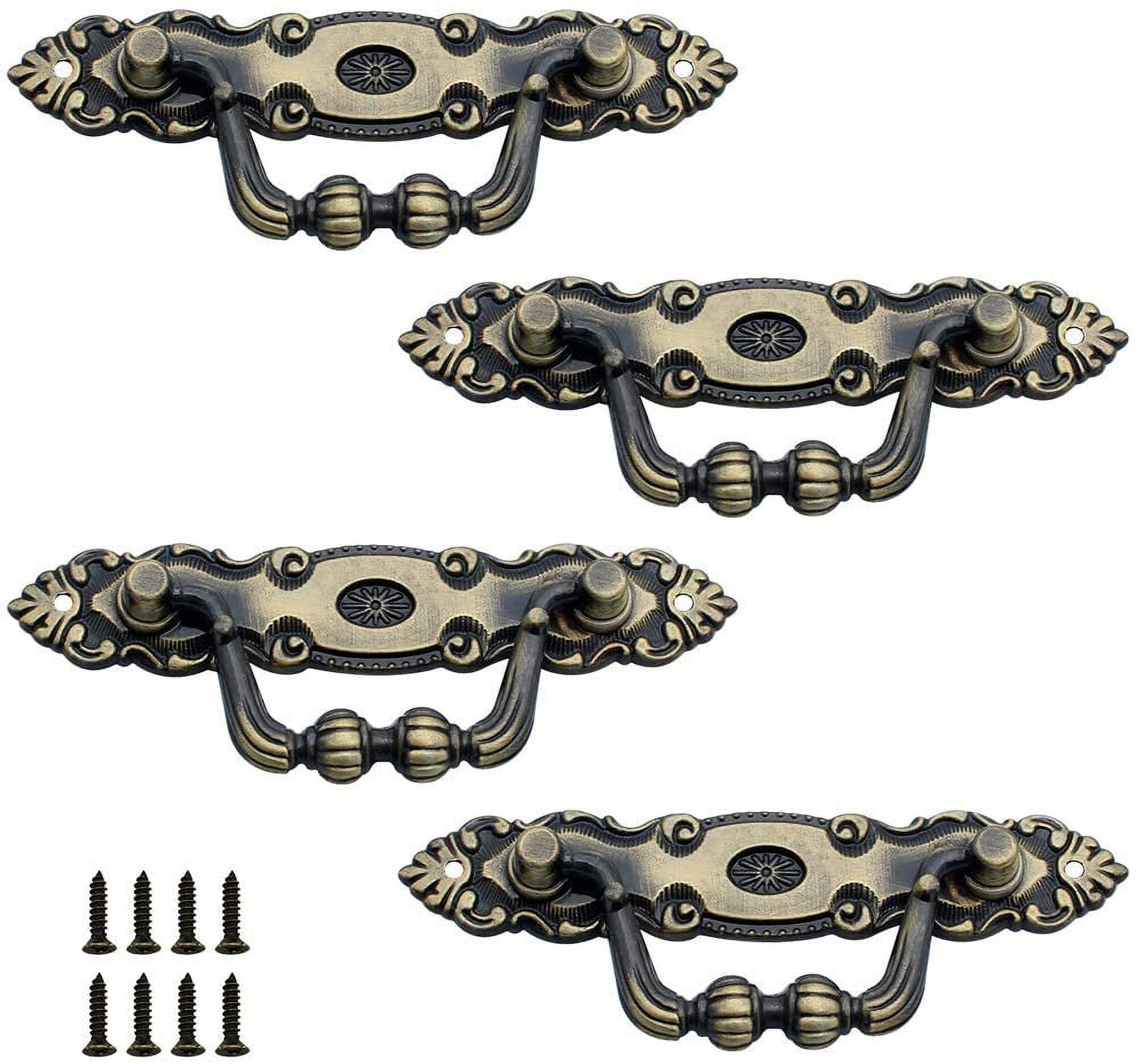 TuseyRxln Old Drawer Handle Zinc Bronze Handle Vintage Furniture Handle ...