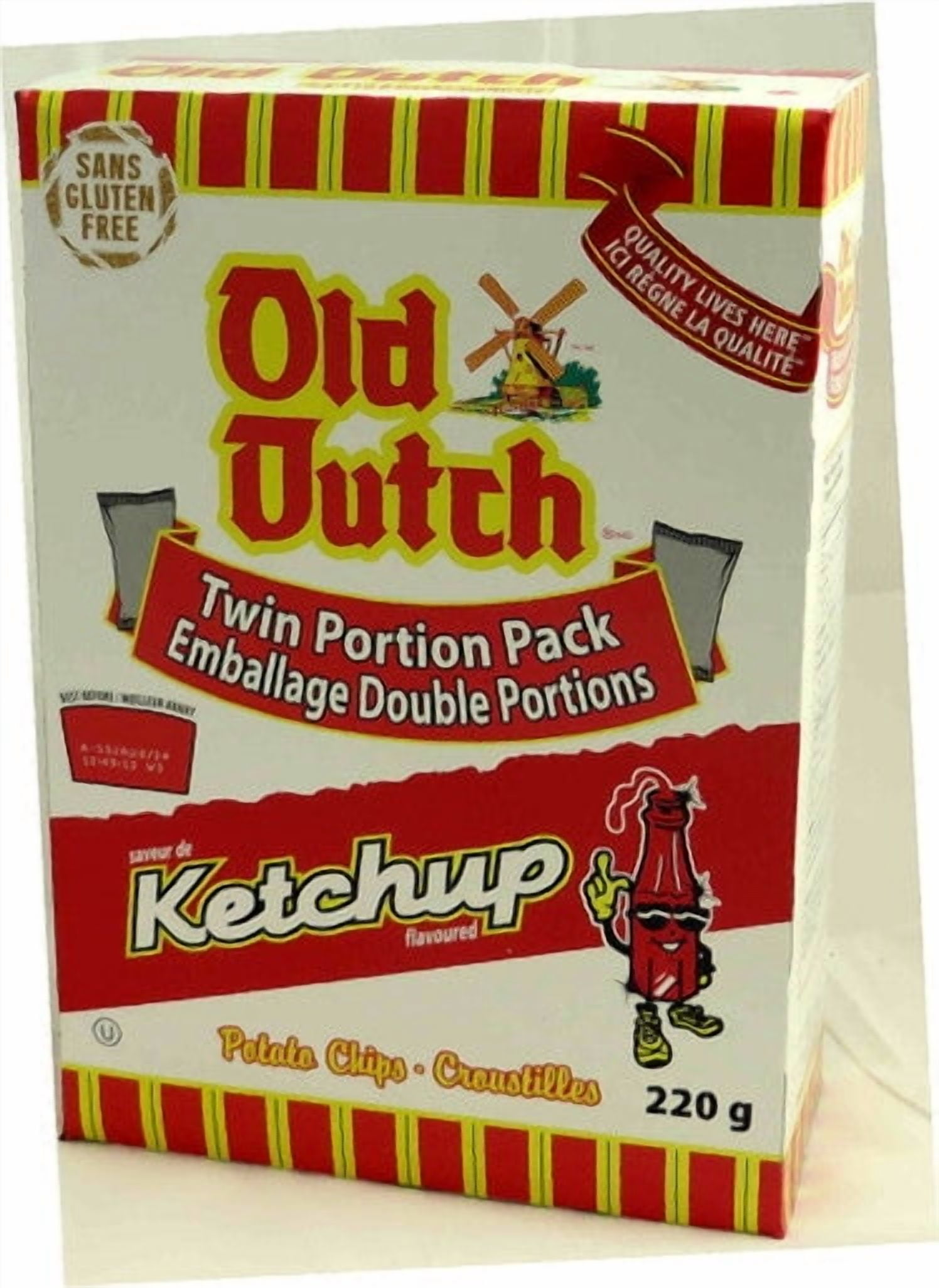 Authentic Old Dutch Ketchup Crisps Snacks - 220g/7.8oz Box, Food from ...