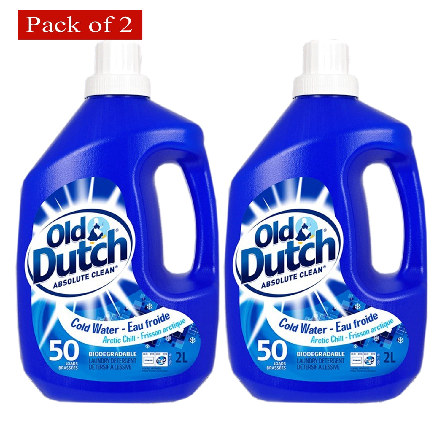 Old Dutch Laundry Detergent Cold Water, 2L (Pack of 2) - Walmart.com