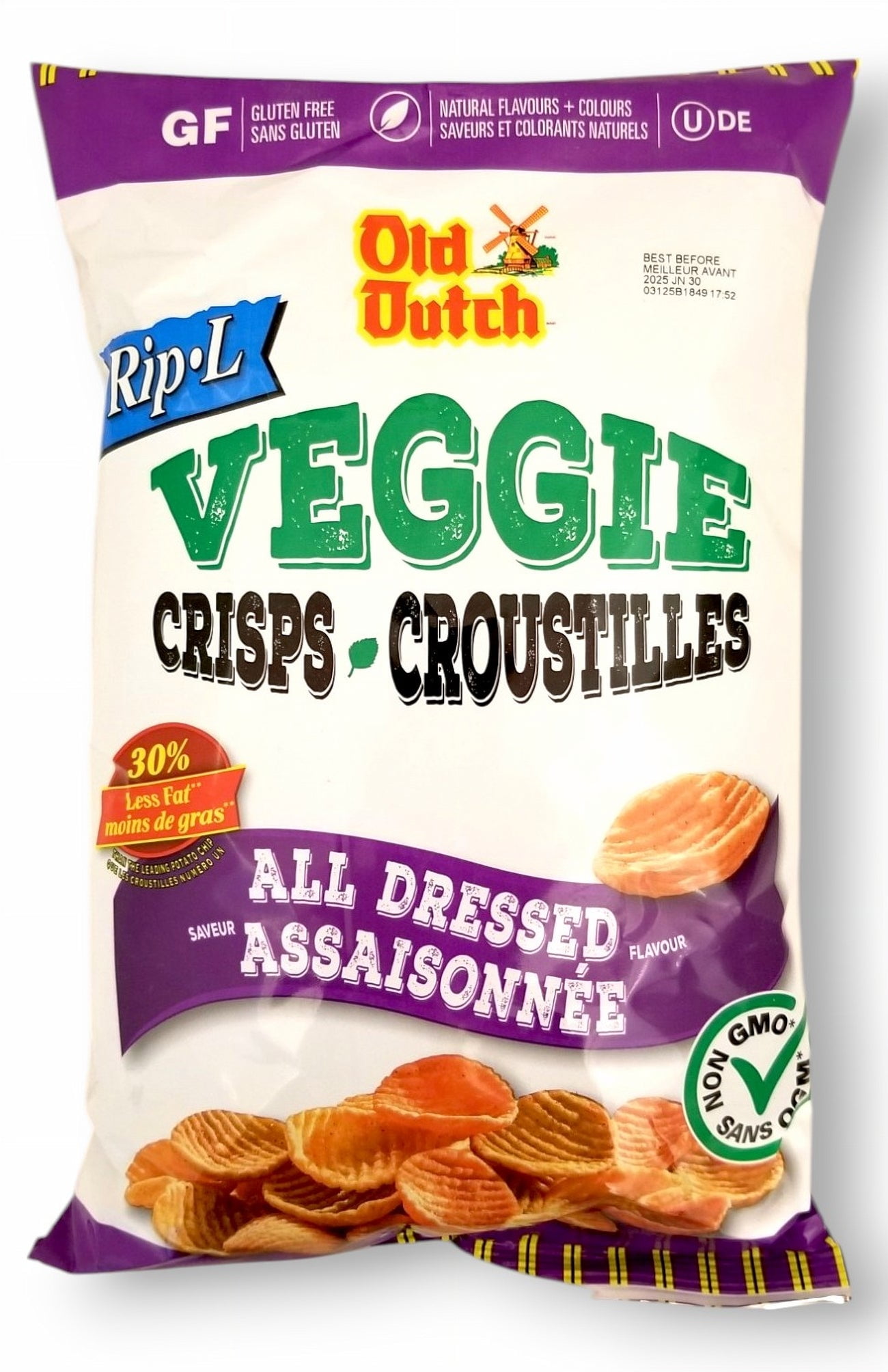 Old Dutch Rip-L All Dressed Veggie Chips, 200g/7.1 oz - Walmart.com