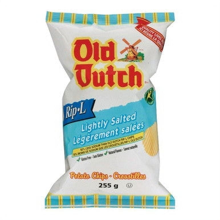 Old Dutch Rip L Potato Chips Lightly Salted, 255g/9oz - Walmart.com