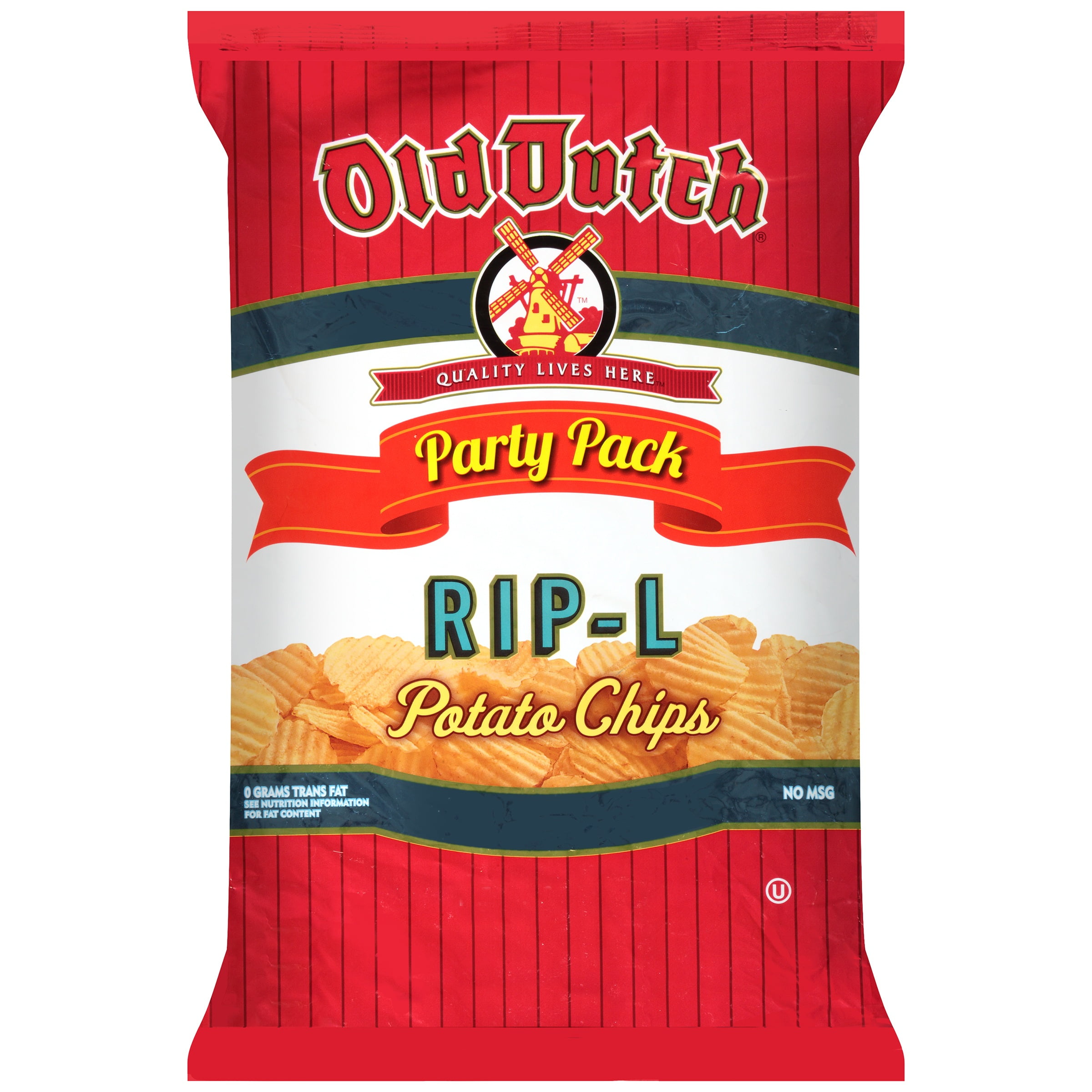 Old Dutch Rip-L Potato Chips Party Pack, 16 oz. - Walmart.com