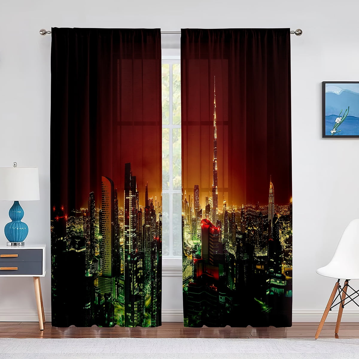 Old Egyptian Pyramids History In Desert with Camel Sheer Voile Curtains ...
