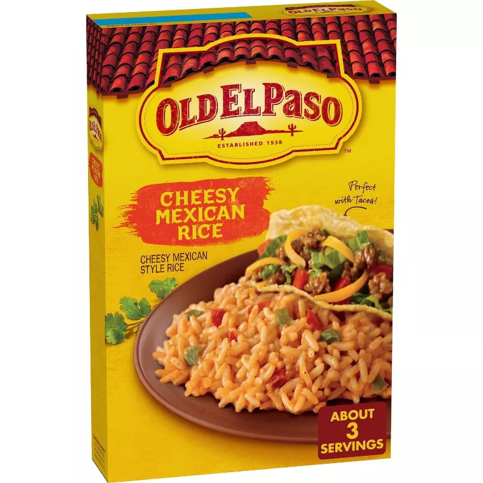 Old El Paso Cheesy Mexican Rice Mix - 7.6oz PACK OF 1 Authentic Mexican ...