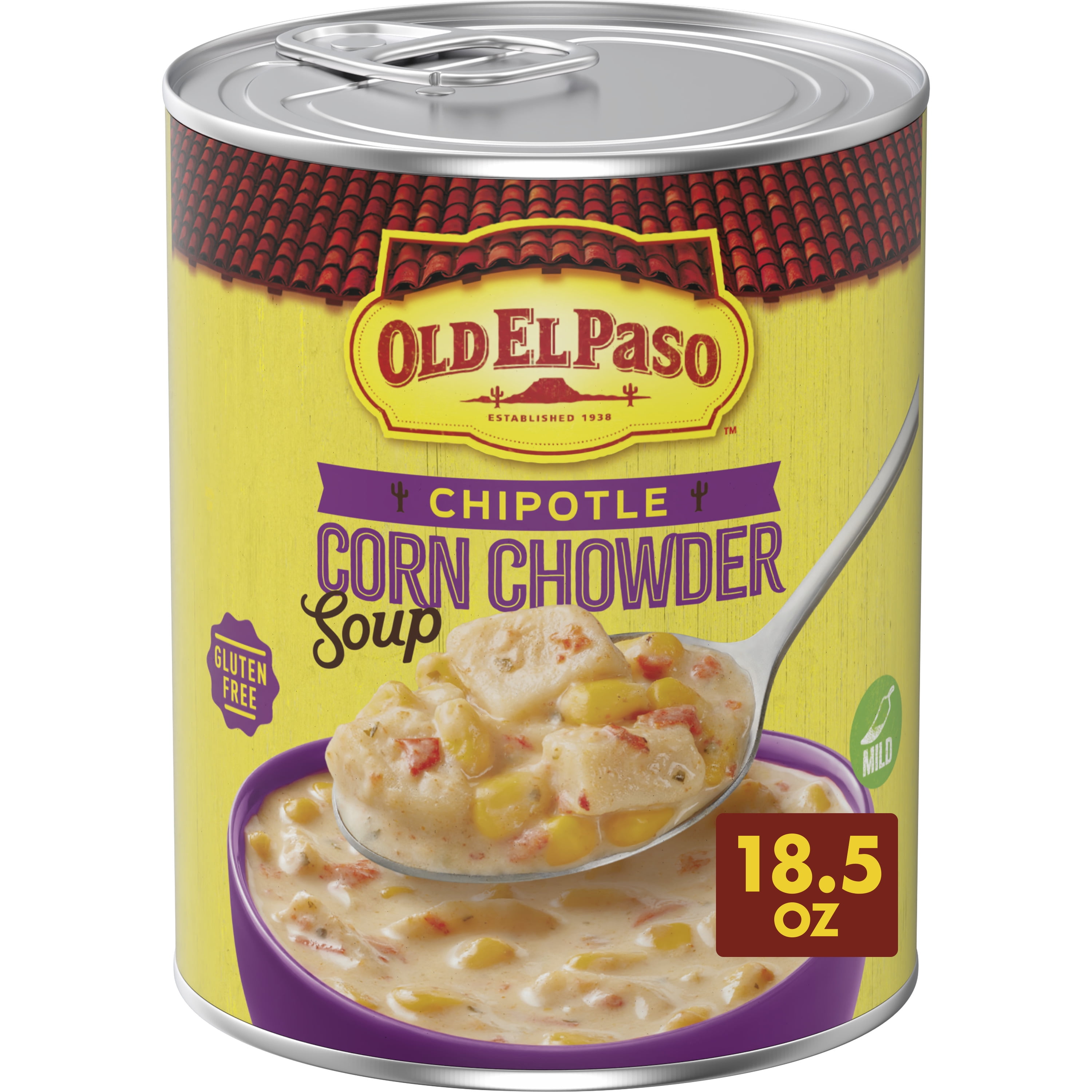 Old El Paso Chipotle Corn Chowder Soup Ready To Serve Canned Soup 185 Oz